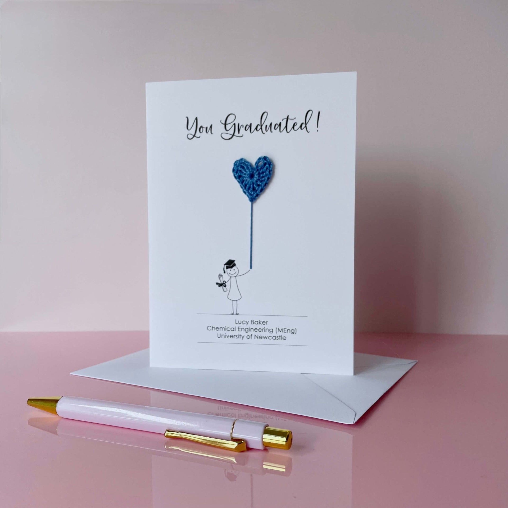 Personalised Graduation card – Mollycat Studio